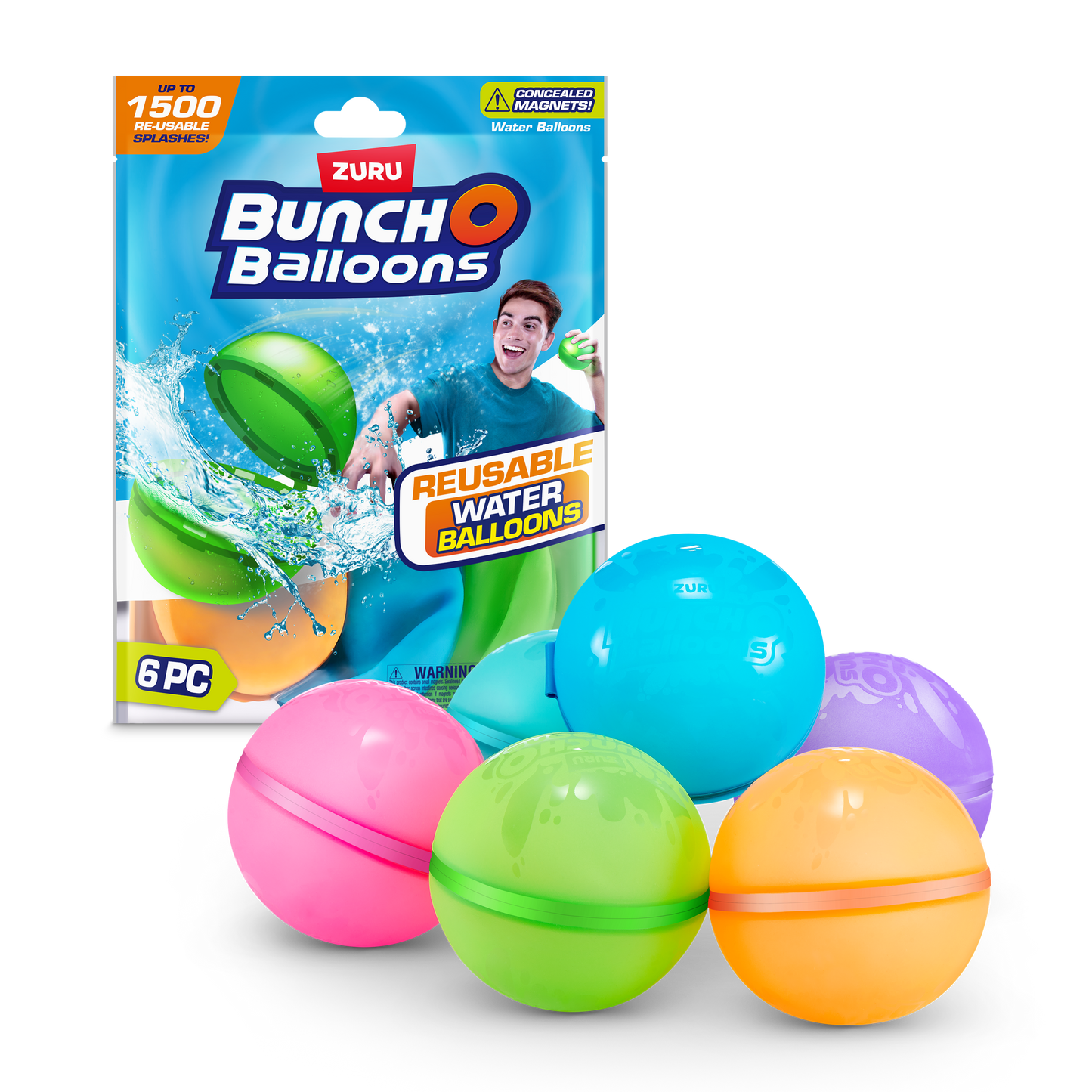 Zuru Bunch O Balloons Reusable Water Balloons - 6 Pack – Waloo Products
